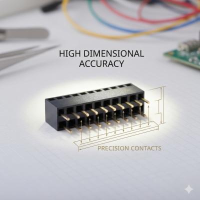China Low Profile 1.27MM Pitch Right Angle SMD Female Header Connector Dual Row Gold Flash Ultra-Slim PCB Design for sale