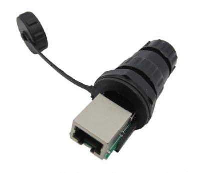 RJ45 Network Panel Waterproof 8 Pins PCB Wire To Board Connectors