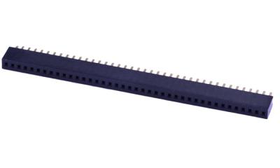 Cina Gold Flash PA6T 1U Female Pin PCB Connector 1.27mm Pitch in vendita