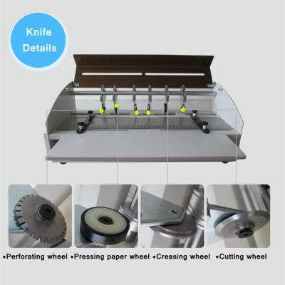 Cina 460 mm Max. Larghezza praticabile Macchina elettrica di creatura di carta per taglio e creatura di precisione in vendita