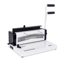 China Double Loop Wire Book Binder 34 Hole Notebook Binding Punching Machine for sale