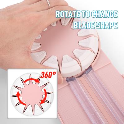 China 12 Funções Cortador de papel multifunção preto Ideal para artesanato DIY e corte de círculos à venda