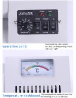 China Temperature-Controlled Metal Rubber Roller A3 Laminating Machine for Office Lamination for sale