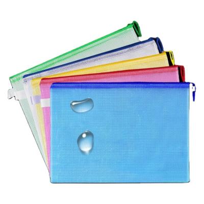 Cina Personalizzazione A4 B4 Taglia Chiara Sacchetto Documento PP impermeabile Griglia Zipper Sacchetto per Zhejiang OEM in vendita