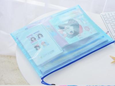 中国 オーダーメイド A4 B4 サイズ 透明 防水 PP ドキュメント バッグ メッシュ ジッパー ポケット チェジアン OEM 販売のため