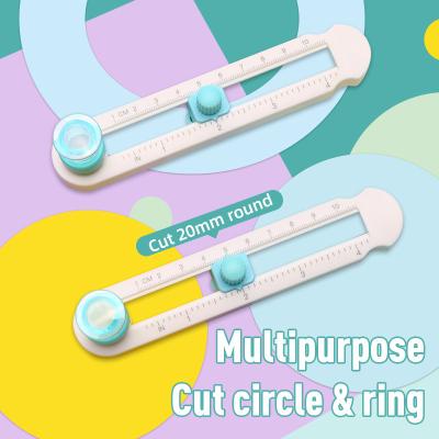 China Manual Rotating Compass Knife Fillet Cutter Round Paper Utility Knife Cutting Tool for DIY for sale
