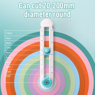 China Manual Rotating Compass Knife Fillet Cutter Round Paper Utility Knife Cutting Tool for DIY for sale