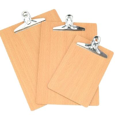 Cina Clipboard di legno personalizzato A4 Taglia Clipboard di scrittura con logo richiesta del cliente in vendita