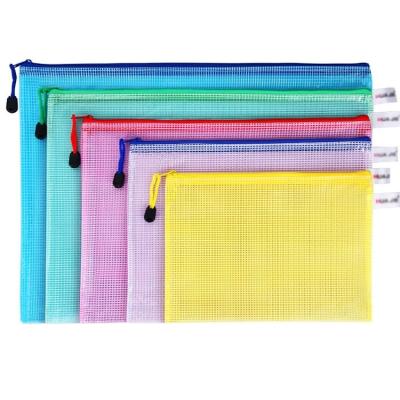 中国 パーソナライズされた Zip Lock PVC 封筒 ファイルフォルダー A4 ポケット 競争力のある文書バッグ 販売のため