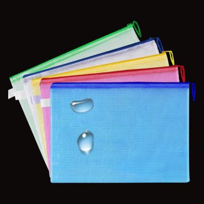中国 パーソナライズされた Zip Lock PVC 封筒 ファイルフォルダー A4 ポケット 競争力のある文書バッグ 販売のため
