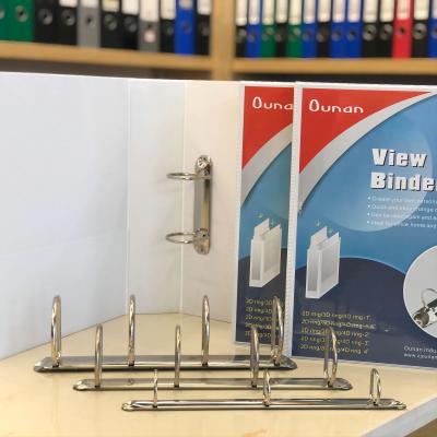 Cina Apparecchi di ufficio per la scuola cartellone bianco A4 cartella con ONE Touch facile apertura 4 Ring Binder in vendita