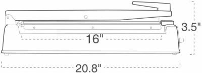 Cina 400 mm sacchetti di plastica a foglio manuale sacchetto a impulso sigillante termico per imballaggio CE FCC approvato IRON in vendita