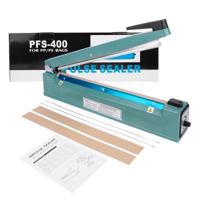 China 400 mm maximale afdichting lengte karton verpakking impulswarmte warm afdichter voor verpakking CE FCC goedgekeurd Te koop
