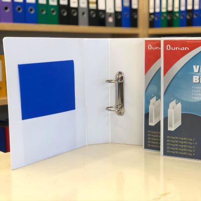 Cina Apparecchi di ufficio per la scuola cartellone bianco A4 cartella con ONE Touch facile apertura 4 Ring Binder in vendita