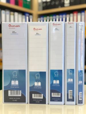 China Witte dossier folder Duurzame scharnier ONE Touch Easy Open 4 Ring Binder Met 4cm Back Breedte PVC Te koop