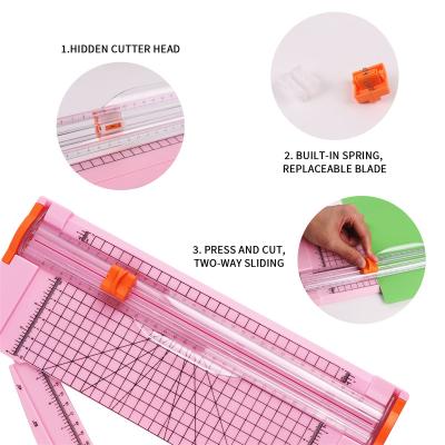 China Triturador de papel portátil A4 Mini Triturador de papel manual para escola de escritório em cores múltiplas à venda