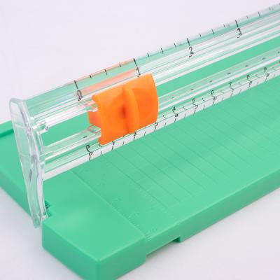 China Máquina de corte de papel de mini-slide azul com régua Espessura de corte 10 folhas de papel de impressão de 80 g à venda