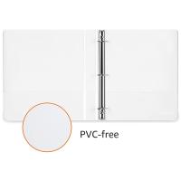 China White File Folder Durable Hinge ONE Touch Easy Open 3 Ring Binder With 4cm Back Width for sale