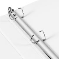 China White File Folder Durable Hinge ONE Touch Easy Open 3 Ring Binder With 4cm Back Width for sale