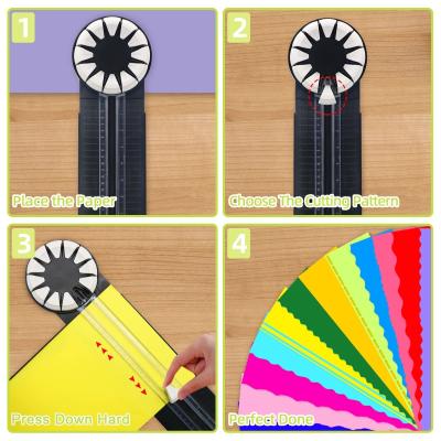 Cina Manuale 12 in 1 mini trimmer di carta sicuro ABS multifunzionale utensile per bambini in vendita