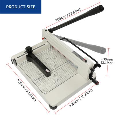 Cina 858 A4 Tagliatrice manuale di carta per strati spessi Acciaio Edilizia Larghezza massima 40 mm Ufficio in vendita