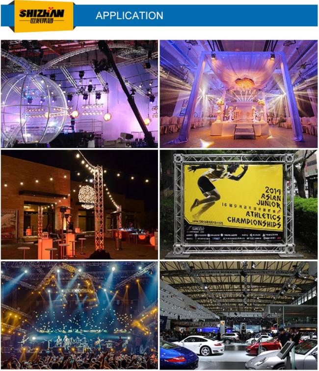 Aluminum truss close-up