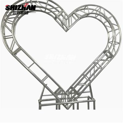 China Aluminium stage boog verlichting truss display zwart of op maat gemaakt aluminium legering 6082-T6/6061-T6 Te koop