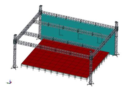 China Modular Aluminum Stage Truss System for Events and Concerts for sale