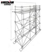 China Portable Aluminum Rolling Telescopic  Scaffold Tower Easy Assemble for sale