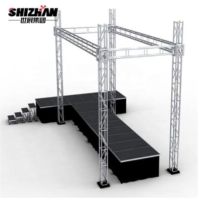 China Het sponaluminium Matte Black Stage Roof System boog Openlucht van de de Verlichtingsdoos van DJ de Bundelvertoning Te koop