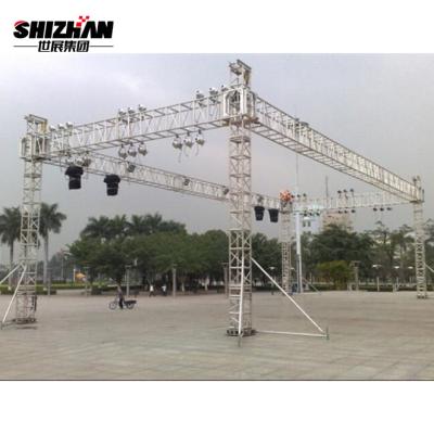 China Rotating Round Aluminium Lighting Truss Lifting Stage For Performance for sale