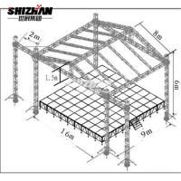 China 1M Design Custom Portable Modular Aluminum Truss Frame Structure for sale