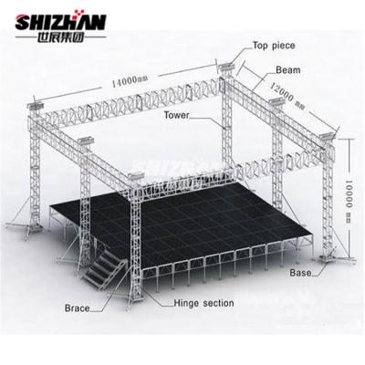 China 1M Design Custom Portable Modular Aluminum Truss Frame Structure Te koop