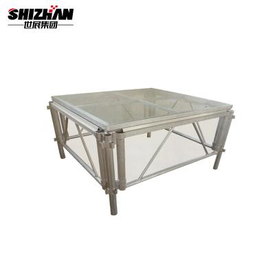 Cina Piattaforma acrilica regolabile di Live Concert Glass Stage Aluminium dell'interno in vendita
