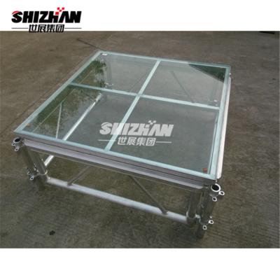 Cina Piattaforma acrilica regolabile di Live Concert Glass Stage Aluminium dell'interno in vendita