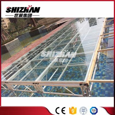 Cina L'acqua rinforza la piattaforma acrilica dell'interno all'aperto della fase dell'anti fase di vetro di slittamento in vendita