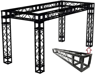 China Fabricação de trusses de parafusos de alumínio 3m 4m 5m à venda