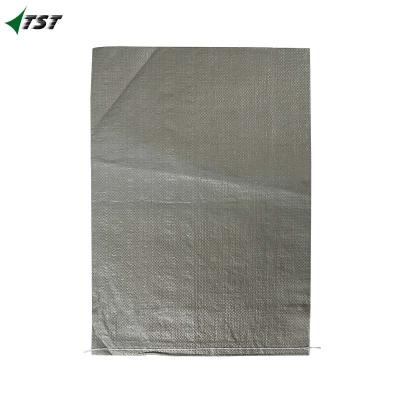 China Green Color 25kg 50kg PP Woven Bag For Cement Sand Construction Garbage for sale