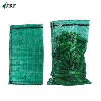 Quality Durable Green Color Pp Leno Mesh Bag For Chilli Tomato Packing for sale