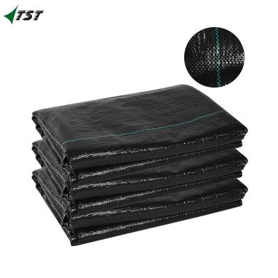 China UV Treated Pp Black Weed Mat Ground Cover For Gardening And Landscaping Use for sale