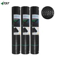 Quality 1.5*100m Uv Protection Black Pp Ground Cloth Weed Barrier For Gardening And for sale
