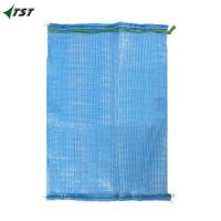 Quality Blue 20 Kgs Circular Knitted Tubular Mesh Bag Potato Onion Sacks for sale