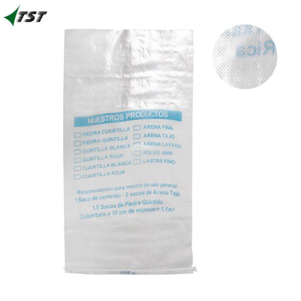 Quality Custom Logo 10kg -50kg Transparent PP Woven Bags For Rice Flour & Grain Packaging for sale