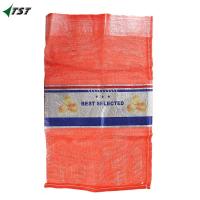 Quality 20kg 25kg Red Color Custom Logo PP Potato And Onion Sacks Leno Mesh Bag for sale