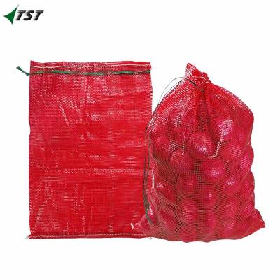 China 47x71CM 20kgs Red Mesh Onion Bags Wholesale Polypropylene Materials for sale