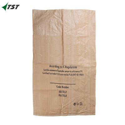 China Brown Custom Woven Polypropylene Bags For Industry Construction Use for sale