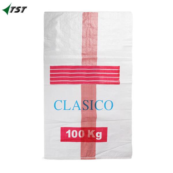Quality 100kg White Color Woven Pp Sacks For Agriculture Product Seeds With Printing for sale