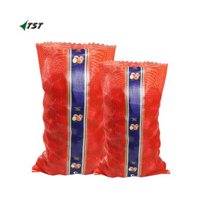 China 100% New Material Pp Tubular Mesh Bag For Potato Vegetable Saco De Rafia Para Cebola for sale