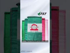 25kg red pp onion packaging net bags for onion auto packing machine 54*85cm