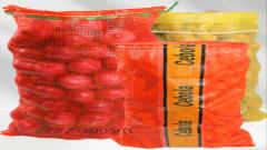 Tubular mesh bag for onion potato cabbage